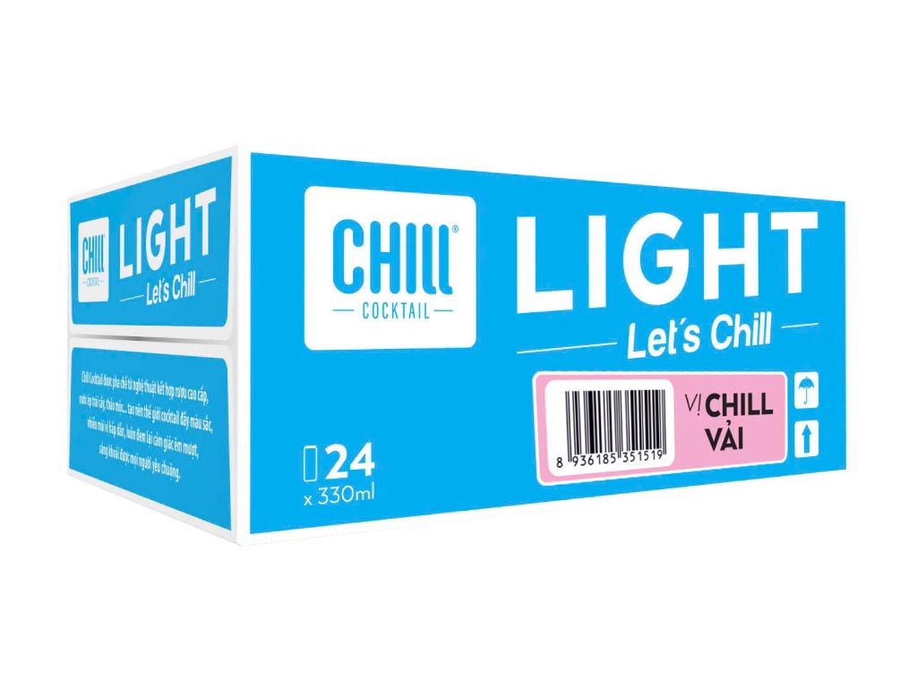 24 lon cocktail Chill Rose Lychee 330ml tại Bách Hoá XANH