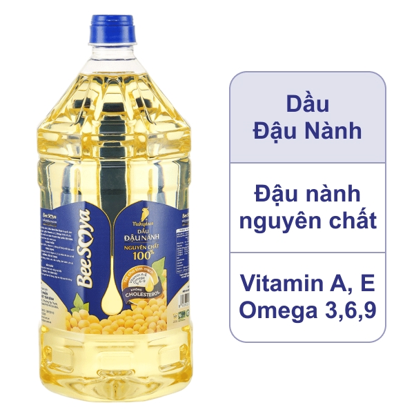 Dầu đậu nành Bee Soya Nakydaco 2 lít tại Bách hoá XANH