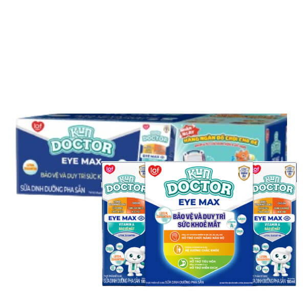 48 hộp sữa dinh dưỡng pha sẵn KUN Doctor Eye Max 180ml