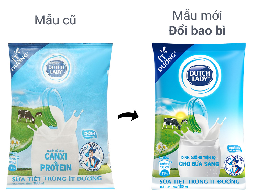 24 bịch sữa Dutch Lady 180ml giá tốt tại Bách hoá XANH