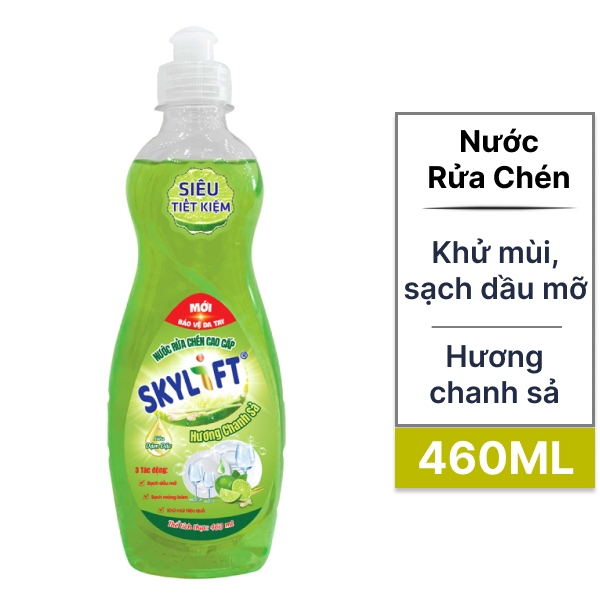 Nước rửa chén Skylift chanh sả 460ml tại Bách Hoá XANH