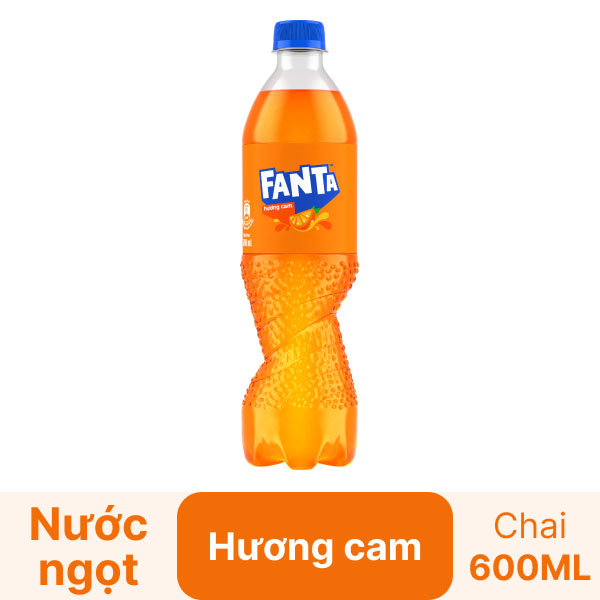 Nước ngọt Fanta vị cam chai 600ml giá tốt tại Bách hoá XANH