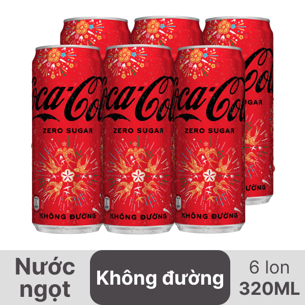 Nước ngọt Coca Cola Zero 320ml giá tốt tại Bách hoá XANH