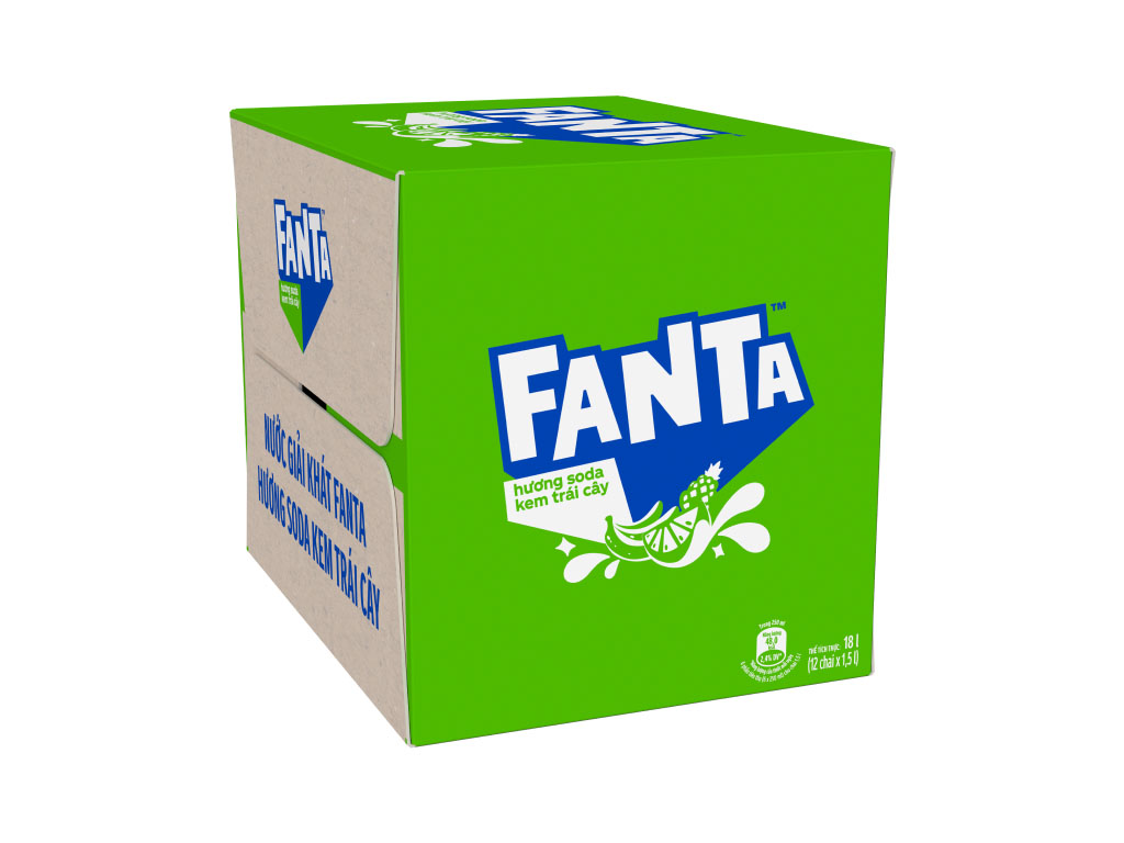 Thùng 24 chai Fanta soda kem 600ml giá tốt tại Bách hoá XANH