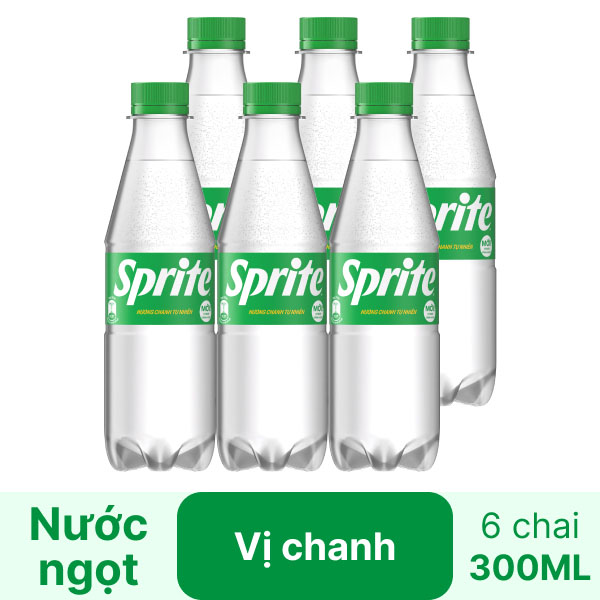 6 chai nước ngọt Sprite chanh 300ml giá tốt | Bách hoá XANH