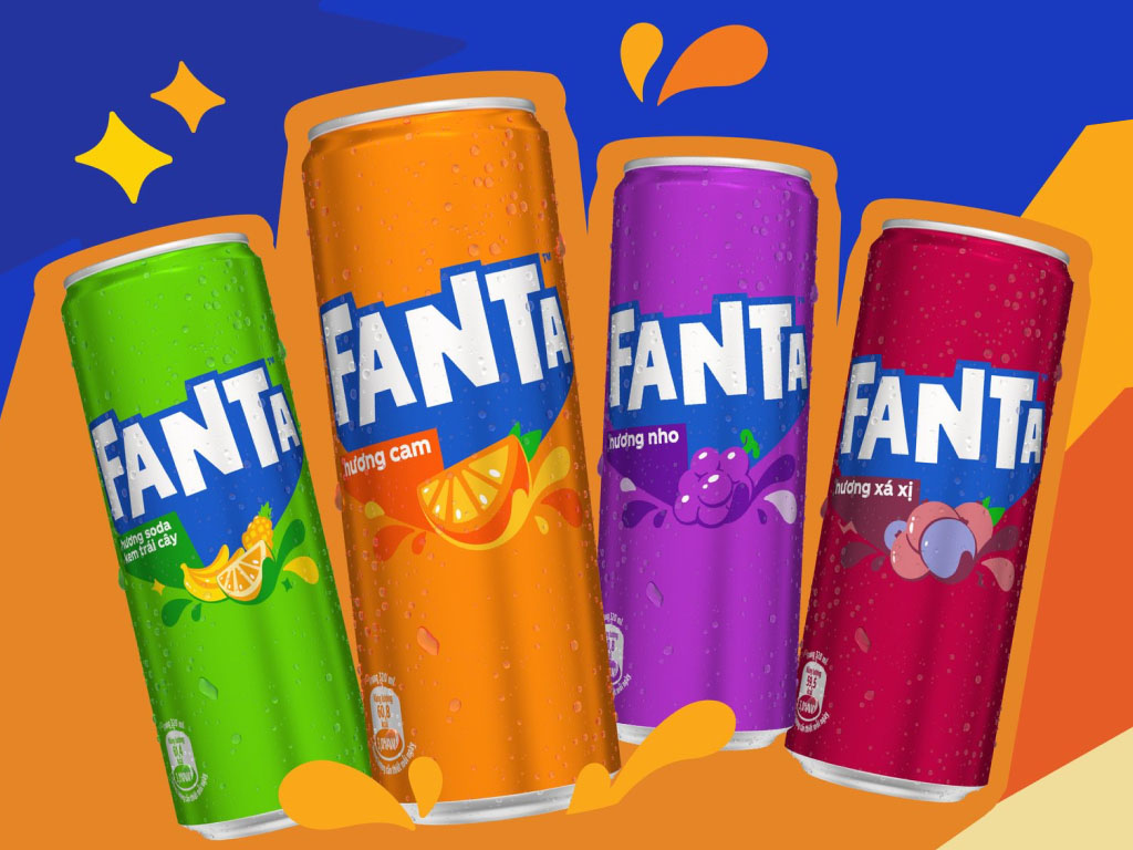 Thùng 24 lon nước ngọt Fanta Mix 320ml tại Bách hoá XANH