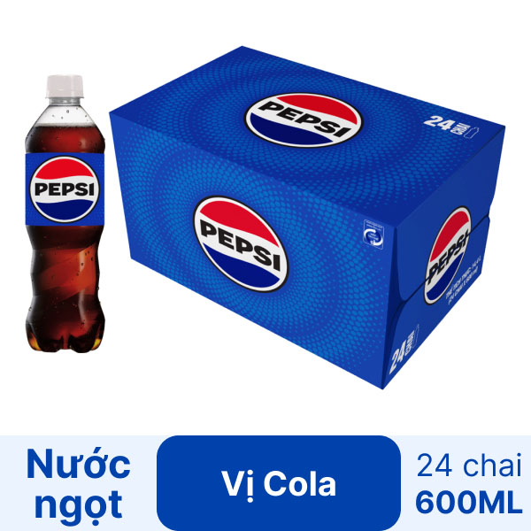 Nước ngọt Pepsi Cola chai 600ml giá tốt tại Bách hoá XANH