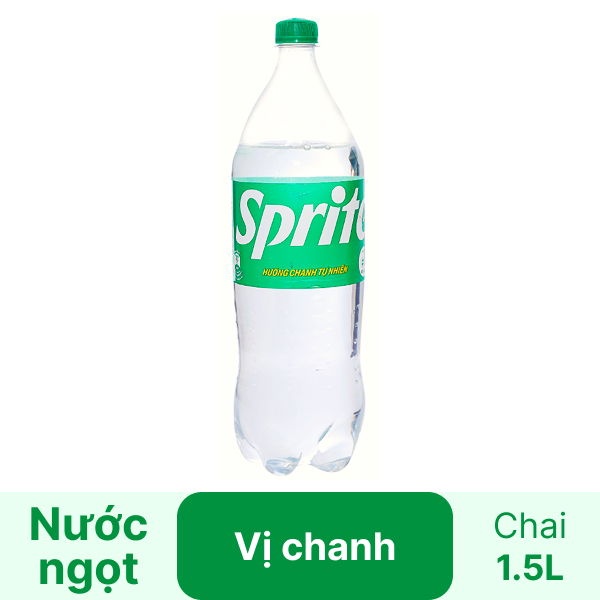 Nước ngọt Sprite vị chanh 1.5 lít giá tốt tại Bách hoá XANH