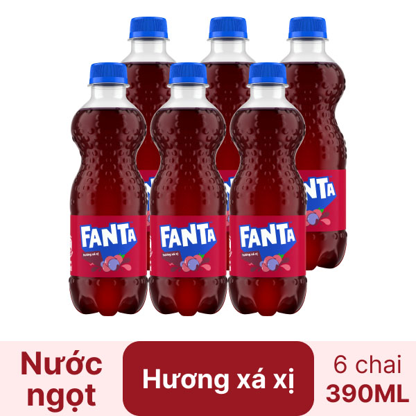 6 chai nước ngọt Fanta xá xị 390ml giá tốt tại Bách hoá XANH
