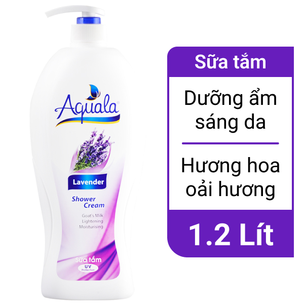 Sữa tắm Aquala tinh chất lavender 1.2 lít