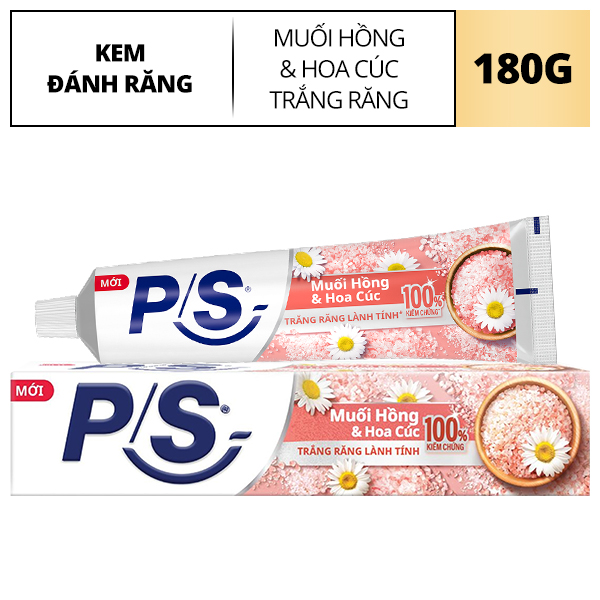 Kem đánh răng P/S muối hồng và hoa cúc 180 ở Bách hóa XANH