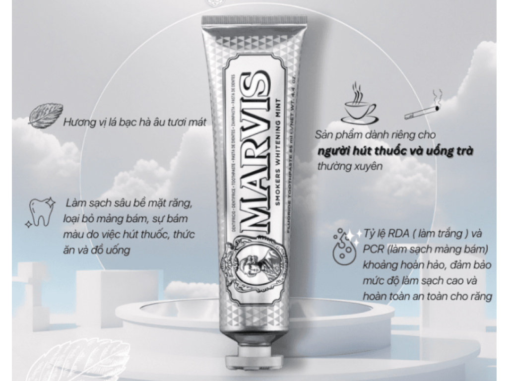 Kem đánh răng Marvis Smokers Whitening 85ml ở Bách hóa XANH