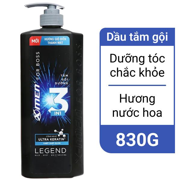 Tắm gội 3 in 1 X-men hương gió biển 830g tại Bách hóa XANH