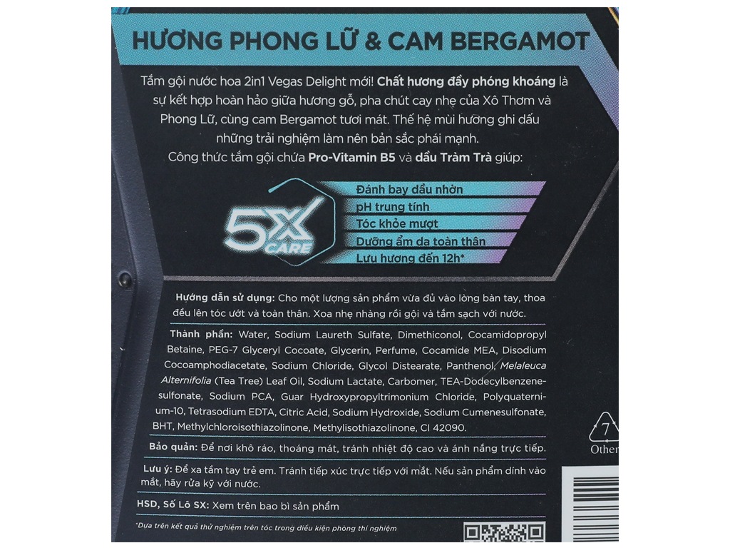 Tắm gội 2 trong 1 X-Men Vegas Delight 630g tại Bách hóa XANH