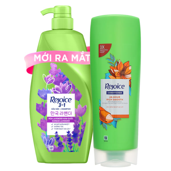 Dầu gội Rejoice Lavender 630ml và dầu xả Rejoice 320ml