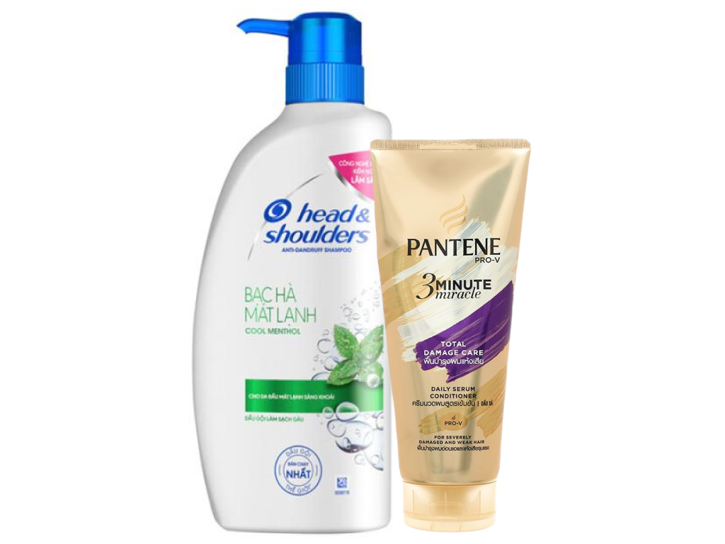 Dầu gội Head & Shoulders và dầu xả Pantene tại Bách hóa XANH