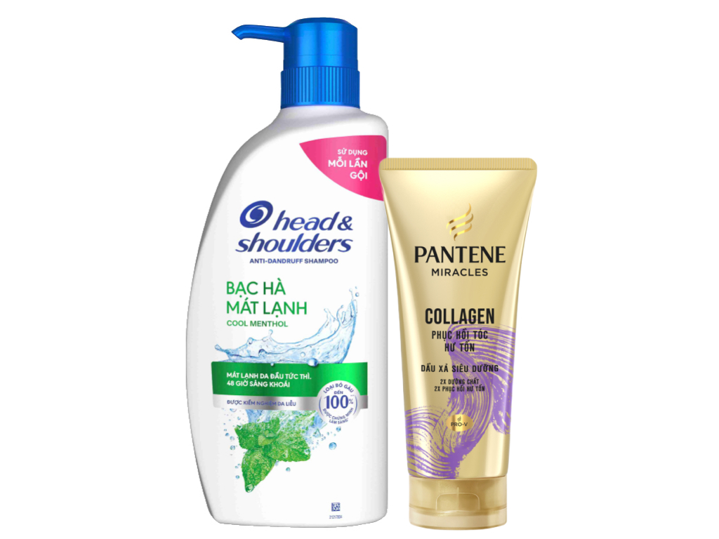 Dầu gội Head & Shoulders và dầu xả Pantene tại Bách hóa XANH
