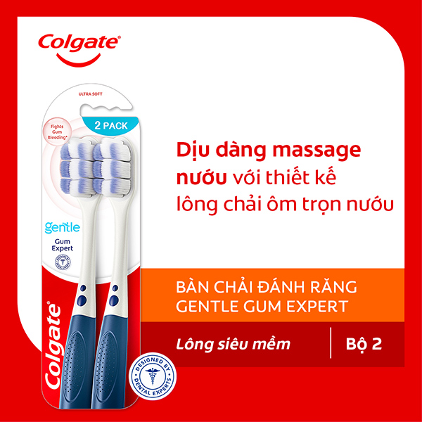 Bộ 2 bàn chải Colgate Gentle Gum Expert tại Bách hóa XANH
