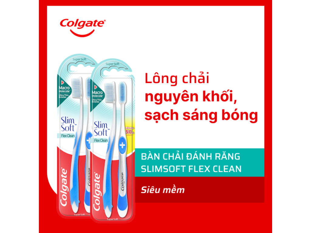 2 bộ bàn chải Colgate SlimSoft Flex Clean tại Bách hóa XANH