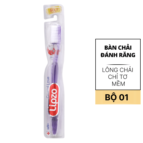 Bàn chải Lipzo Crystal lông chỉ tơ giá tốt tại Bách hoá XANH