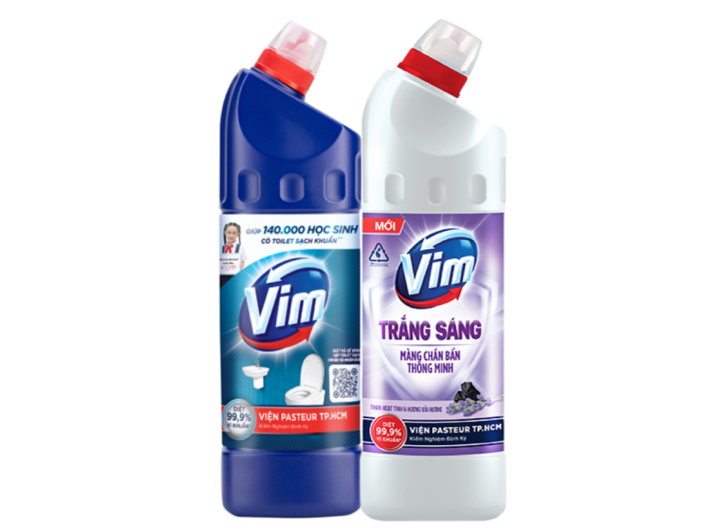 Tẩy bồn cầu và nhà tắm VIM 880ml & lavender 870ml