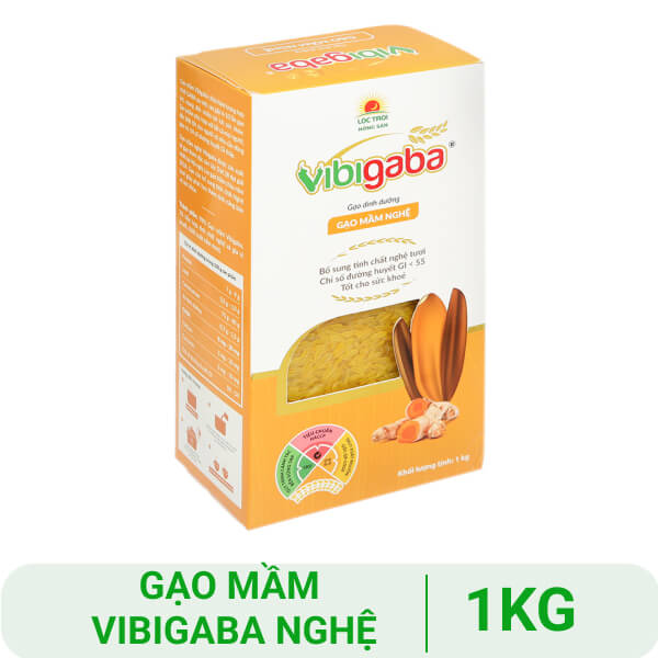 Gạo mầm Vibigaba nghệ hộp 1kg giá tốt tại Bách hoá XANH