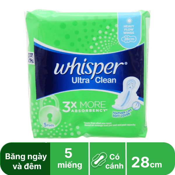 Băng vệ sinh Whisper Ultra thấm giá tốt tại Bách hoá XANH
