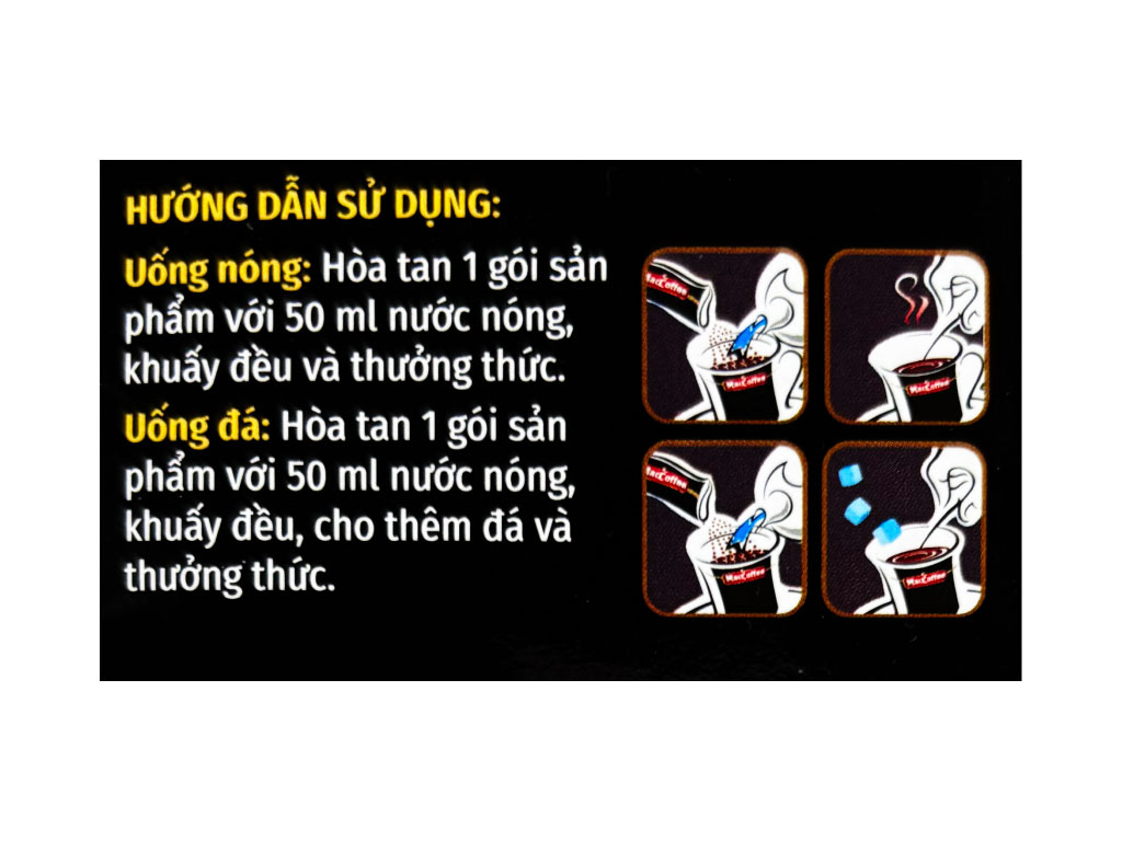 Cà phê đen đá MacCoffee 2 in 1 220g | Bách Hoá XANH