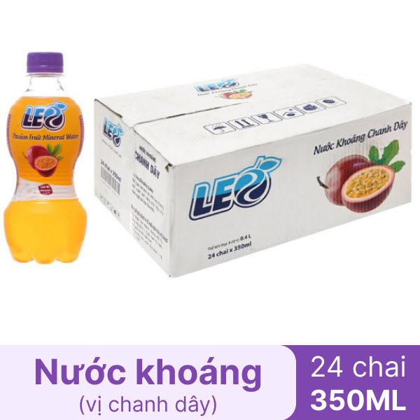 24 chai nước Leo chanh dây 350ml giá tốt tại Bách hoá XANH