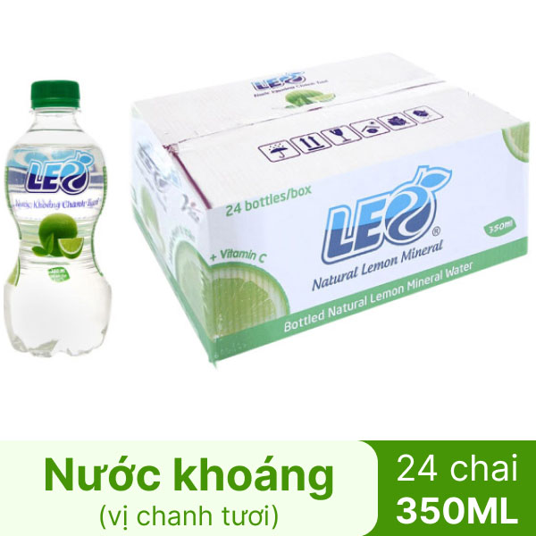 Thùng 24 chai Leo vị chanh 350ml giá tốt tại Bách hoá XANH