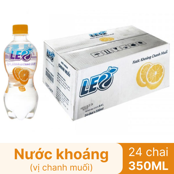 Thùng 24 chai Leo chanh muối 350ml giá tốt tại Bách hoá XANH