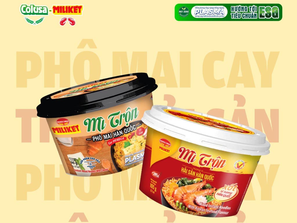 Mì trộn phô mai cay Hàn Quốc Miliket tô 90g | Bách hóa XANH