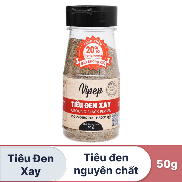 Tiêu đen xay sẵn Vipep 50g giá tốt tại Bách hoá XANH