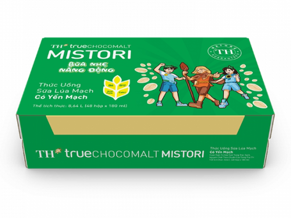 48 hộp sữa lúa mạch TH Mistori 180ml tại Bách hóa XANH