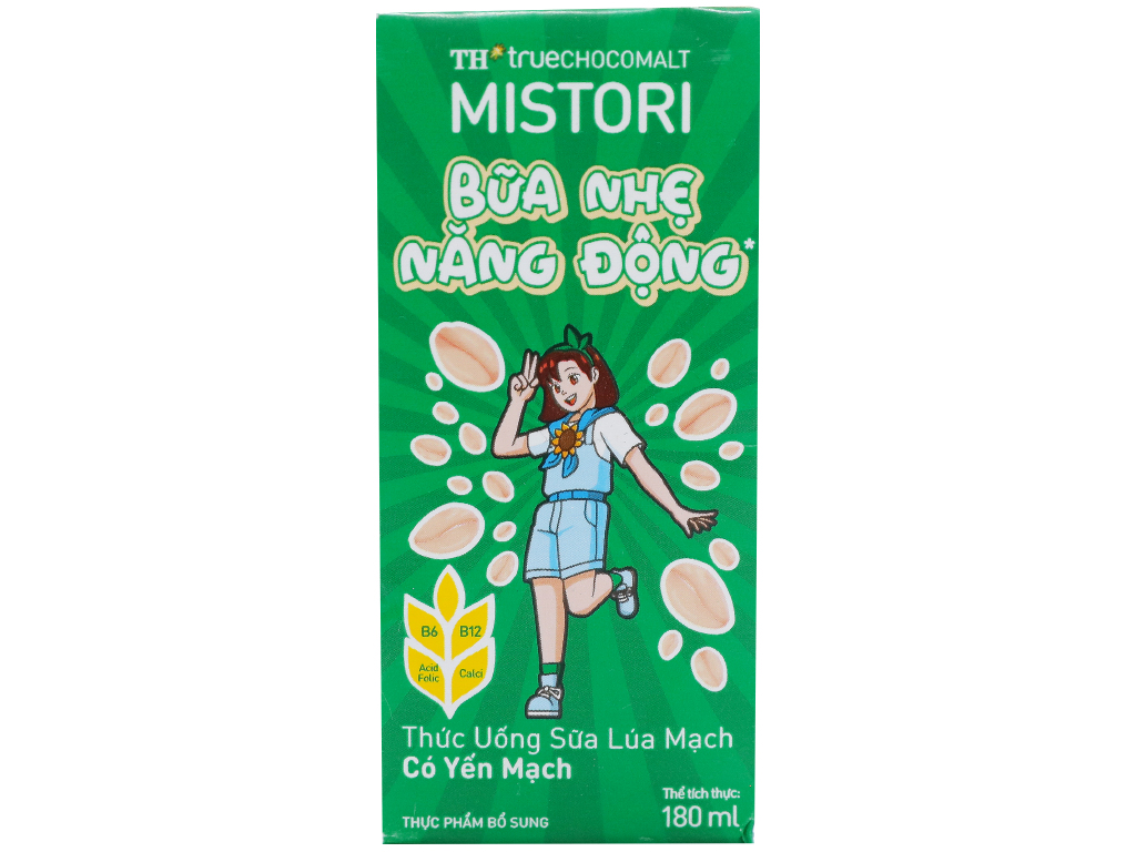 48 hộp sữa lúa mạch TH Mistori 180ml tại Bách hóa XANH