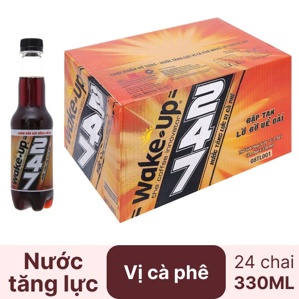 24 chai nước Wake Up 247 330ml giá tốt tại Bách hoá XANH