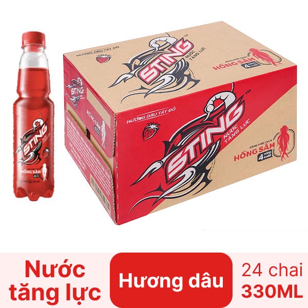 Nước tăng lực Sting vị dâu 330ml giá tốt tại Bách hoá XANH