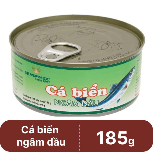 Cá biển ngâm dầu Seaspimex 185g giá tốt tại Bách hoá XANH