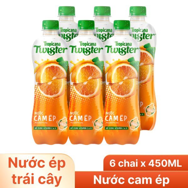 Nước cam ép Twister chai 450ml giá tốt tại Bách hoá XANH