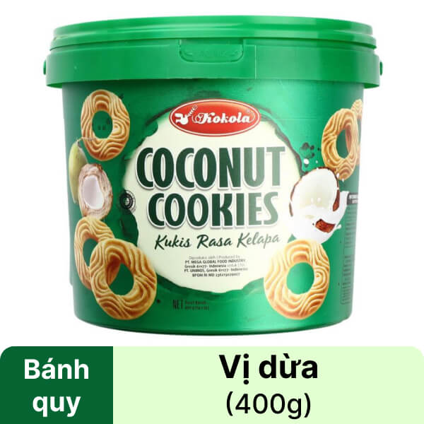 Bánh quy dừa Kokola xô 400g tại Bách hóa XANH