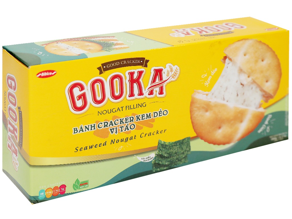 Bánh cracker kem dẻo tảo Bibica Gooka 180g tại Bách hóa XANH