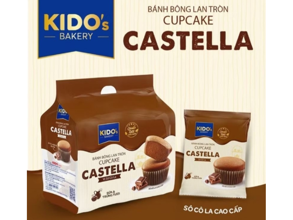 Bánh cupcake socola Kido's Castella 120g tại Bách hóa XANH
