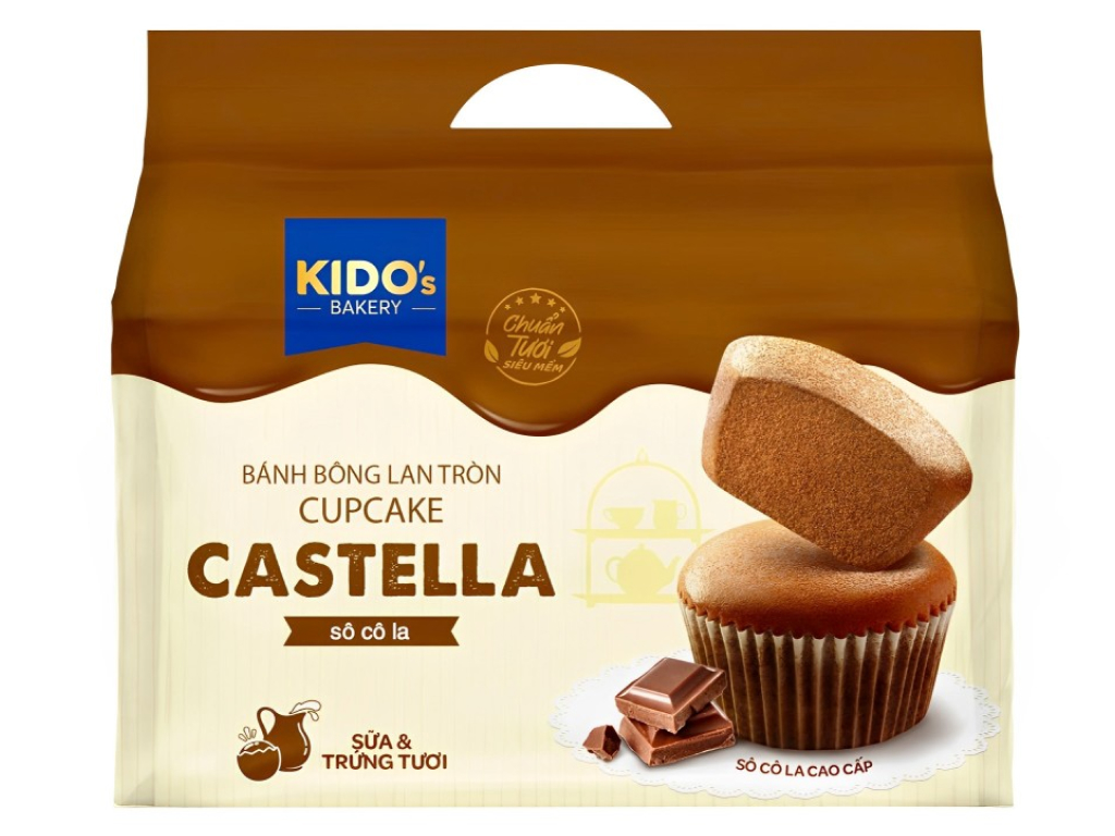 Bánh cupcake socola Kido's Castella 120g tại Bách hóa XANH