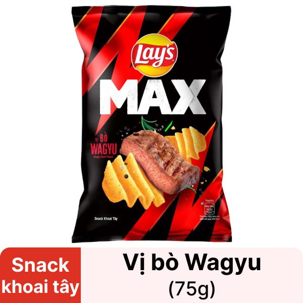 Snack khoai tây vị bò wagyu Lay's gói 75g tại Bách hóa XANH