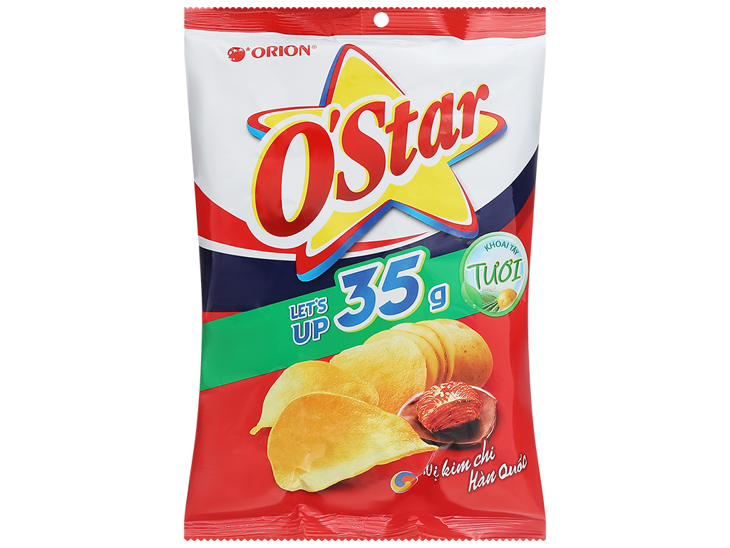 Snack khoai tây kim chi O'Star 35g giá tốt tại Bách hoá XANH
