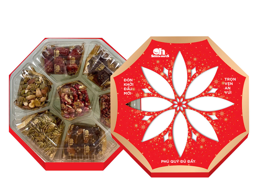 Hộp hạt tết Oh Smile Nuts 430g tại Bách hóa XANH