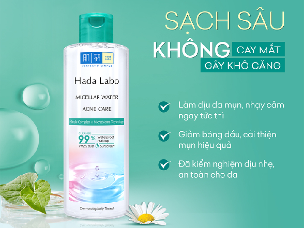Nước tẩy trang Hada Labo ngừa mụn 240ml tại Bách hóa XANH