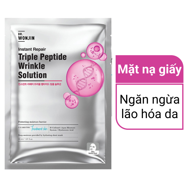 Mặt nạ Wonjin Triple Peptide Wrinkle 30ml tại Bách hóa XANH