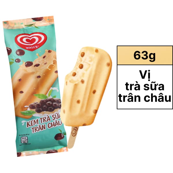 Kem Wall's trà sữa trân châu 63g giá tốt tại Bách hoá XANH