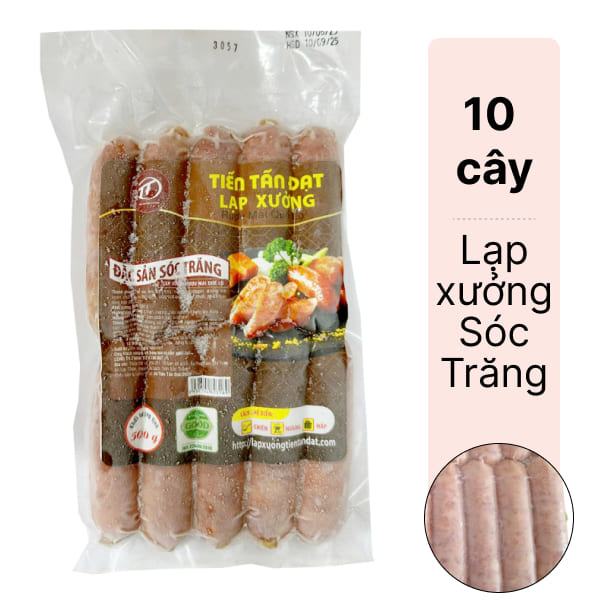 Lạp xưởng tươi Mai Quế Lộ Tiến Tấn Đạt gói 500g